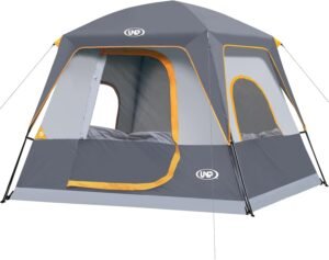 UNP 2/4/6/8 Person Tent, Portable Cabin Tent, Camping Tent 4-Person ...